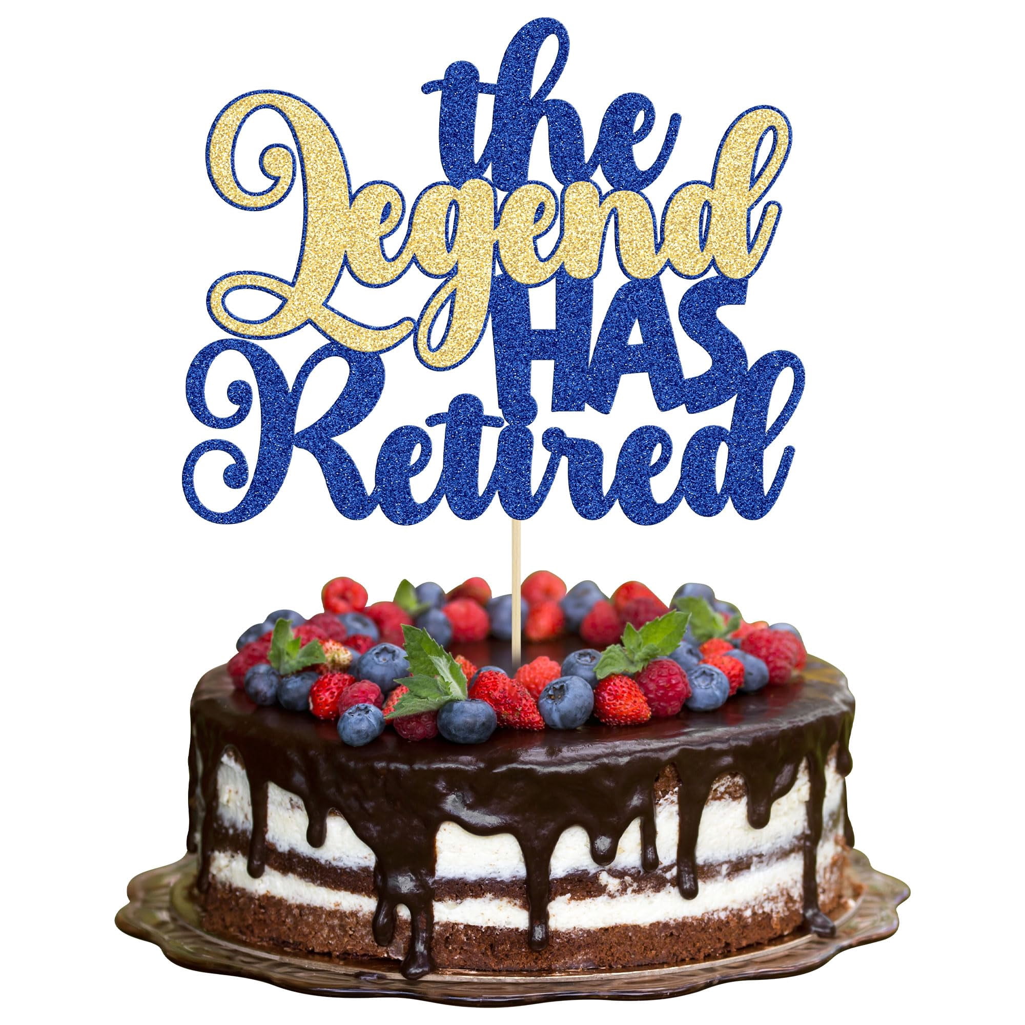 Gyufise 1Pc The FEV6 Legend Has Retired Cake Topper Glitter Goodbye ...