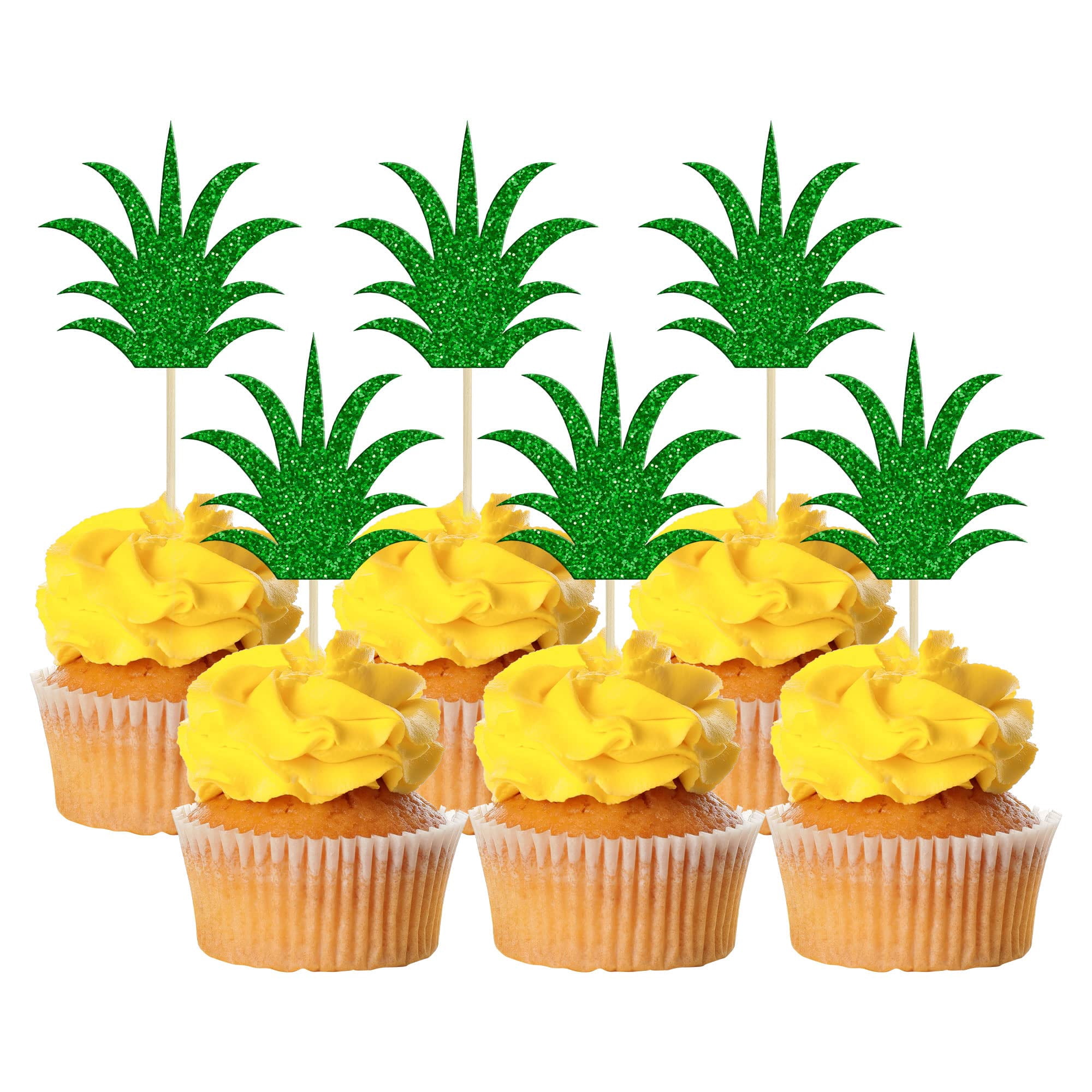 Gyufise 36Pcs Pineapple Cupcake VTF5 Toppers Donut Cake Toppers ...