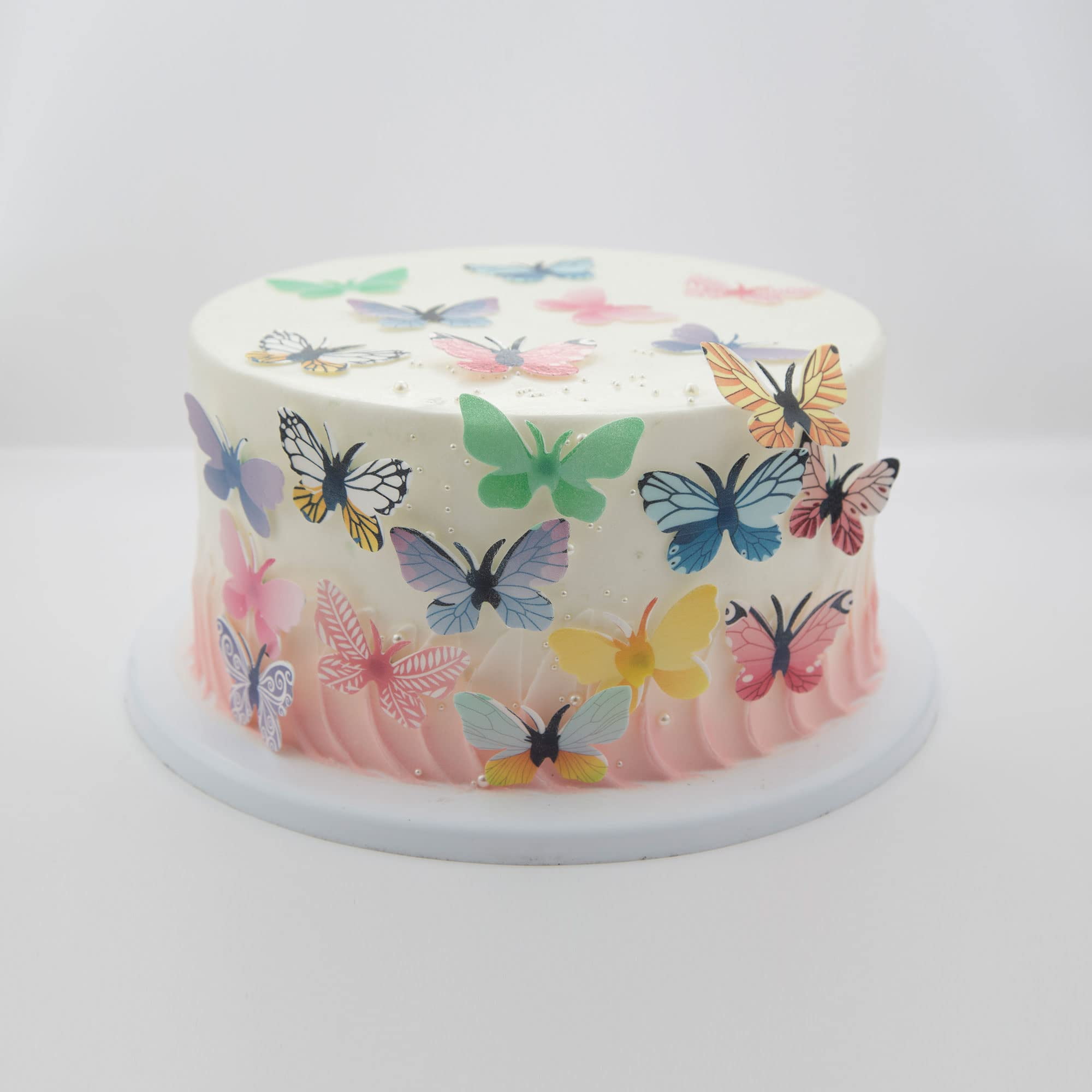 Gyufise 72Pcs Edible TWE5 Butterfly Cupcake Toppers 3D Colorful Cake ...