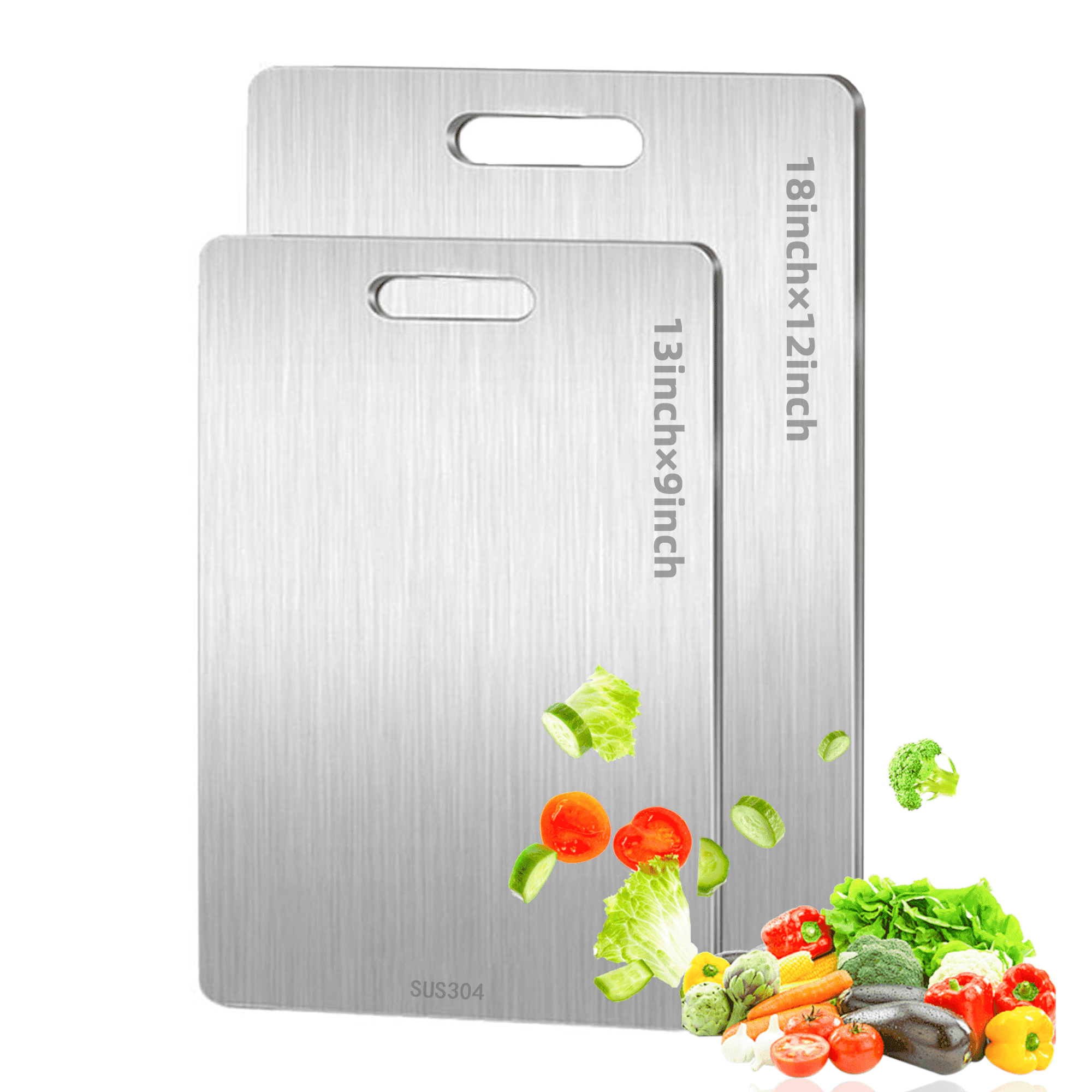 Gyugmhao Titanium Cutting Boards Set of 2,New Upgraded 100% Pure ...