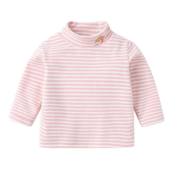 Gyujnb Boys Girls Long Sleeve Striped Cute Cartoon Blouse Tops Pullover ...