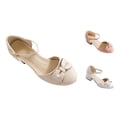 Gyujnb Girls Mary Jane Shoes Bow Ankle Strap Low Heel Princess Shoes ...