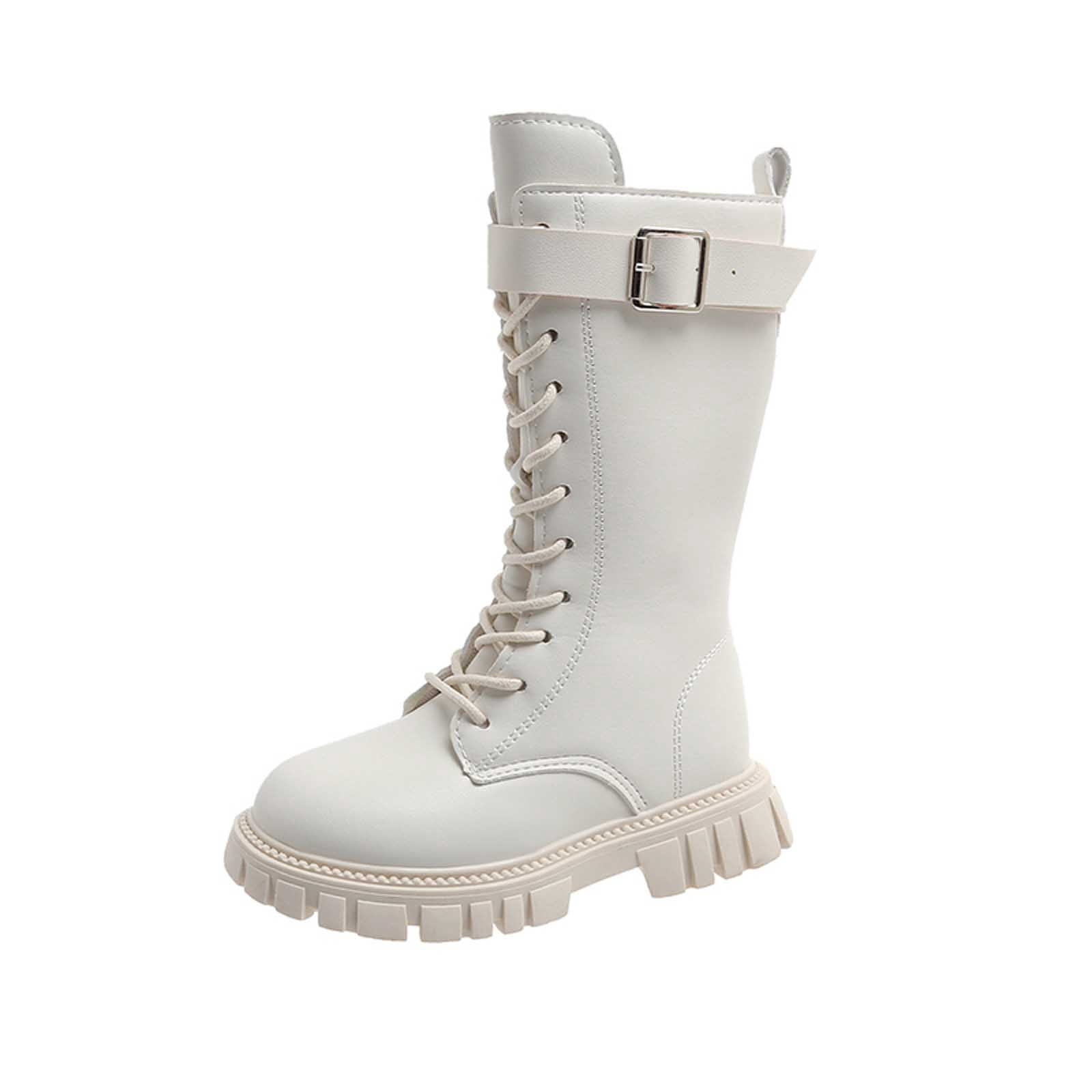 Gyujnb Girls Winter Boots with Warm for Students Classic UK Design Long ...