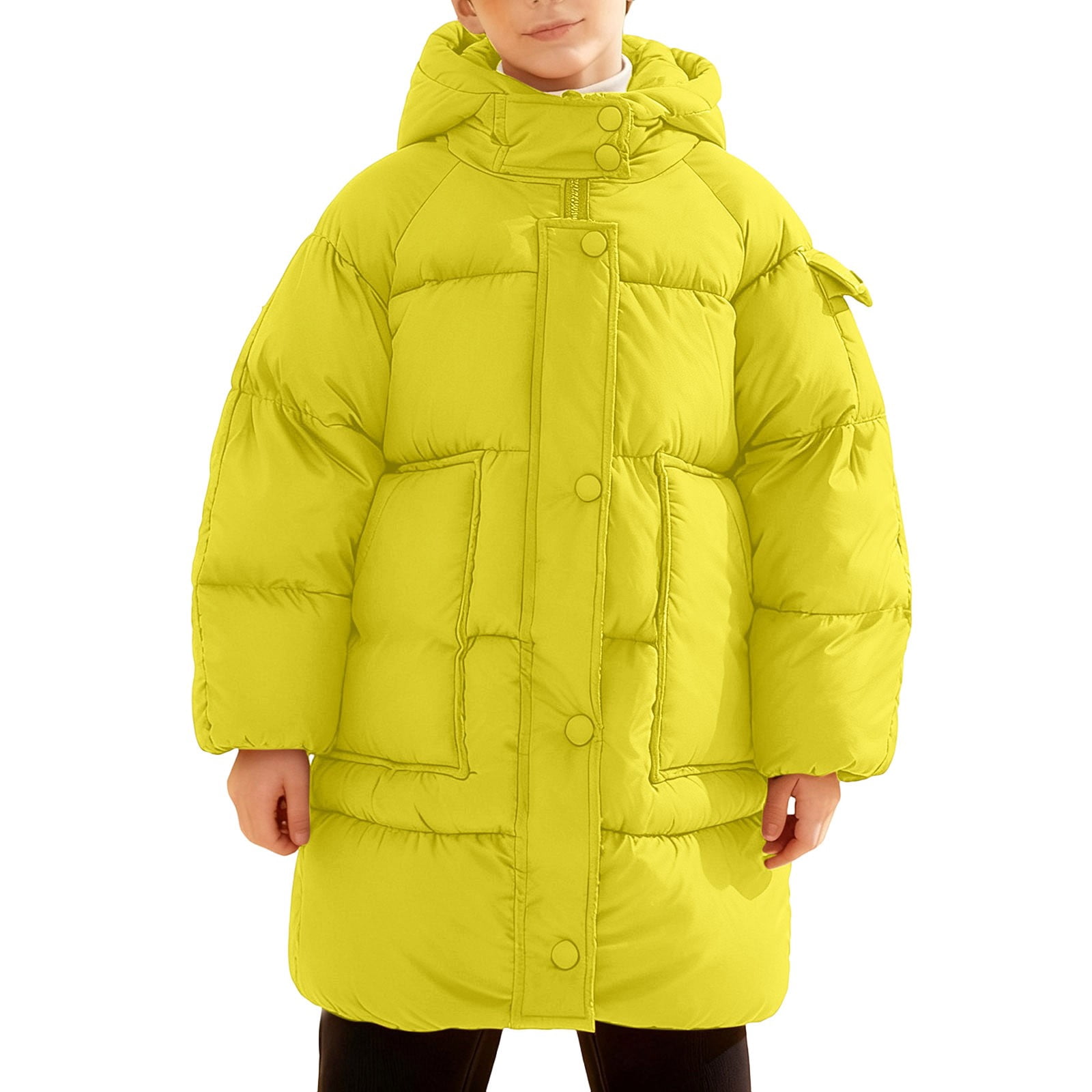 Gyujnb Girls Winter Jacket, Winter Girls Hooded Long Down Coat ...