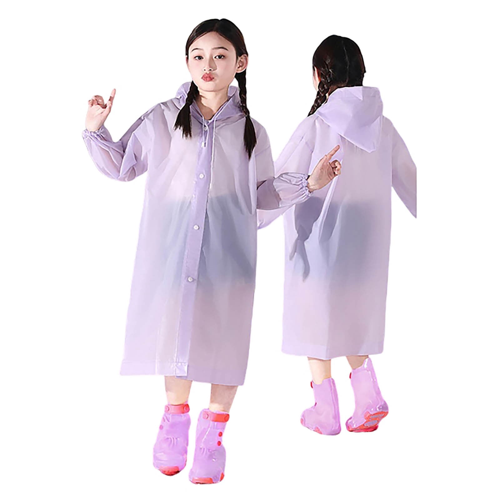 Gyujnb Spring and Autumn Boys' and Girls' Plain Color Buttoned Thick ...