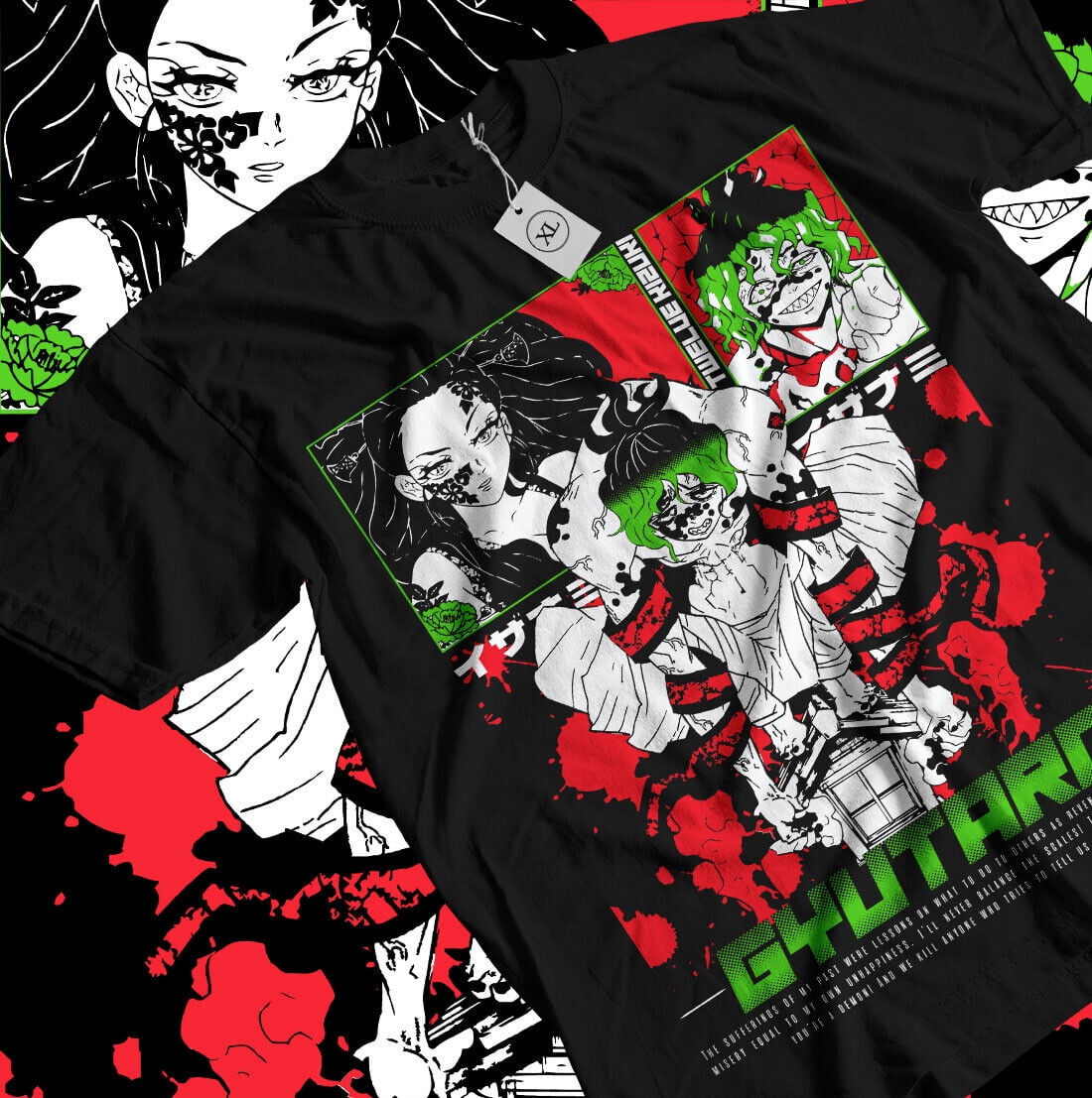 Gyutaro T-shirt daki Demon killer shirt Kawaii Anime Horror Gift Shirt ...