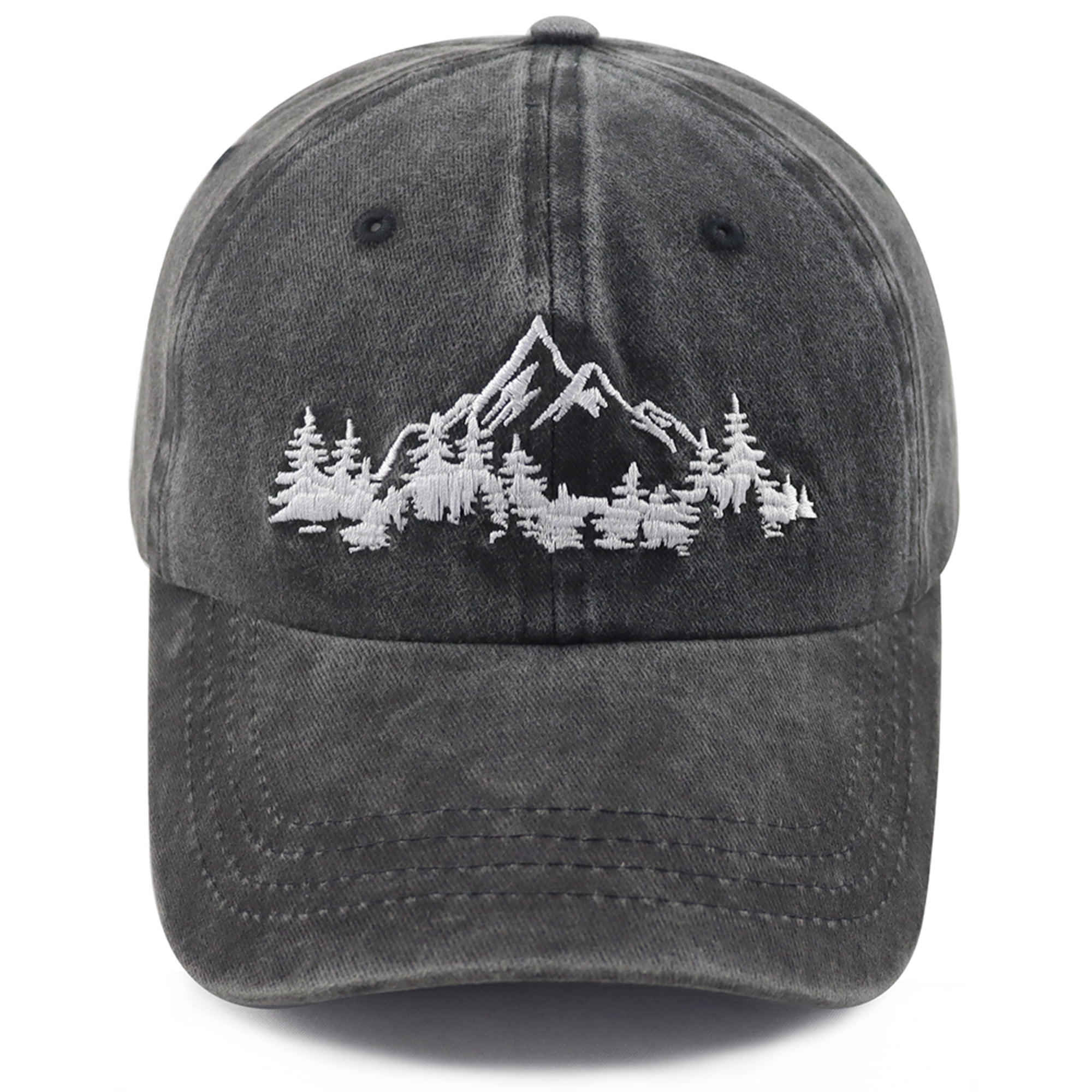 GzacDeope Mountain Trees Hat for Men Women, Funny Adjustable Cotton ...