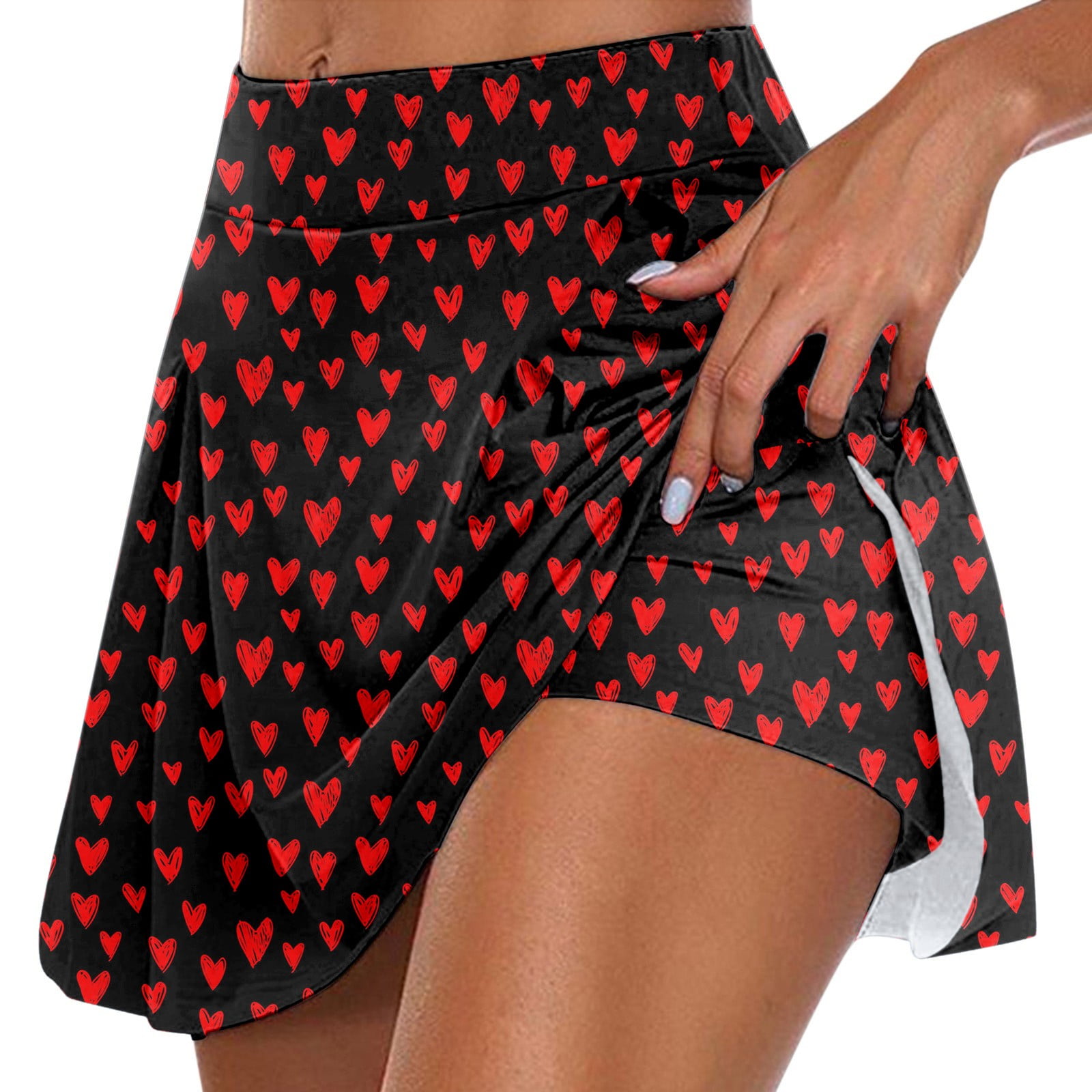 Gzea Casual Skirts For Women Womens Casual Prints Tennis Golf Skirt