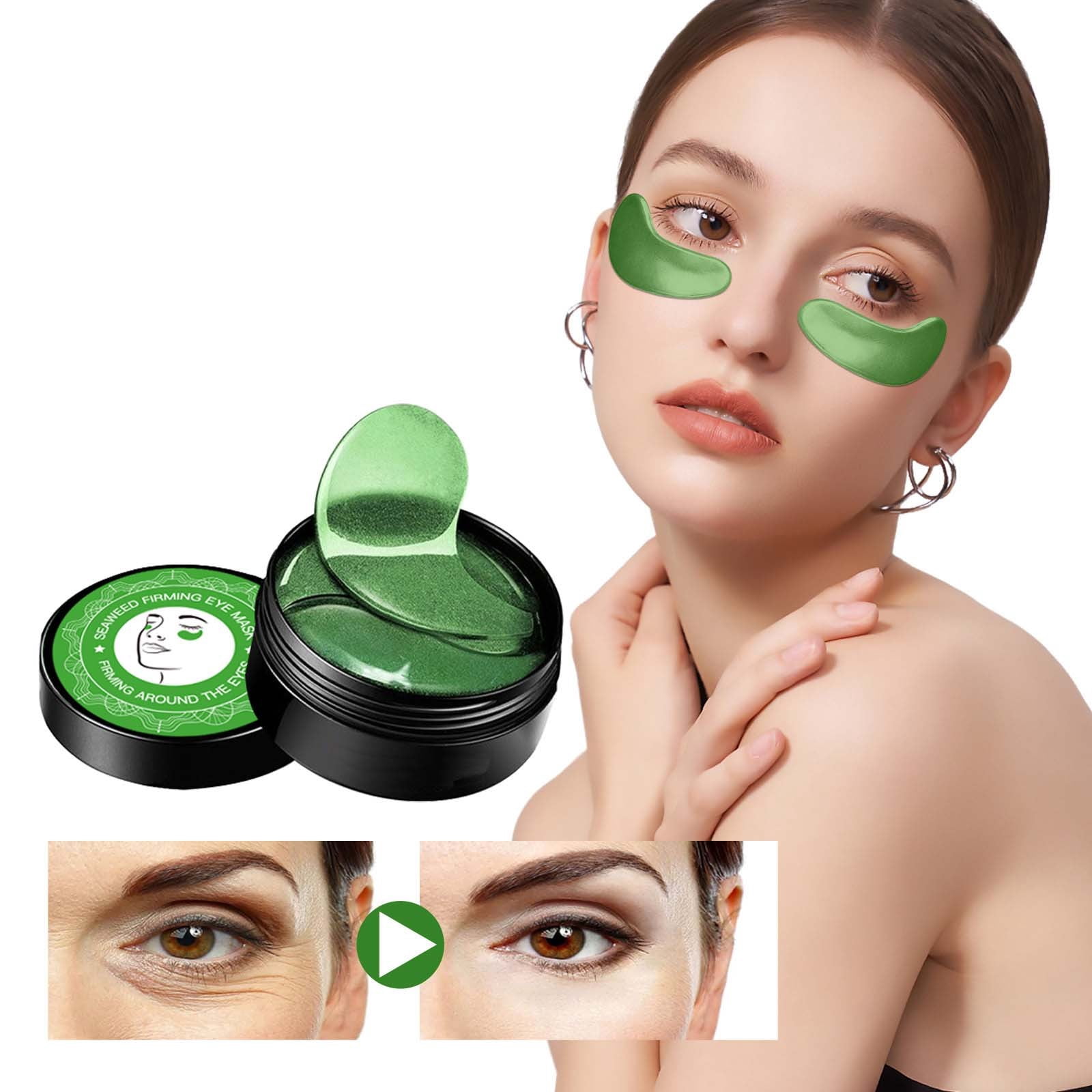 Gzwccvsn 60pieces Of Seaweed Green Eye Mask For Fine Lines Improving ...