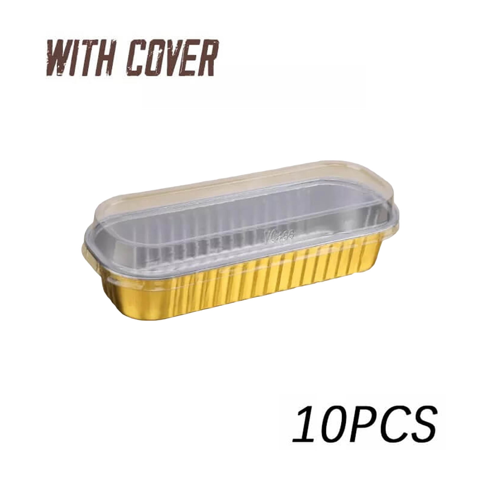 Gzwccvsn Aluminum Disposable Pans with Lids 10pcs Disposable Packing ...