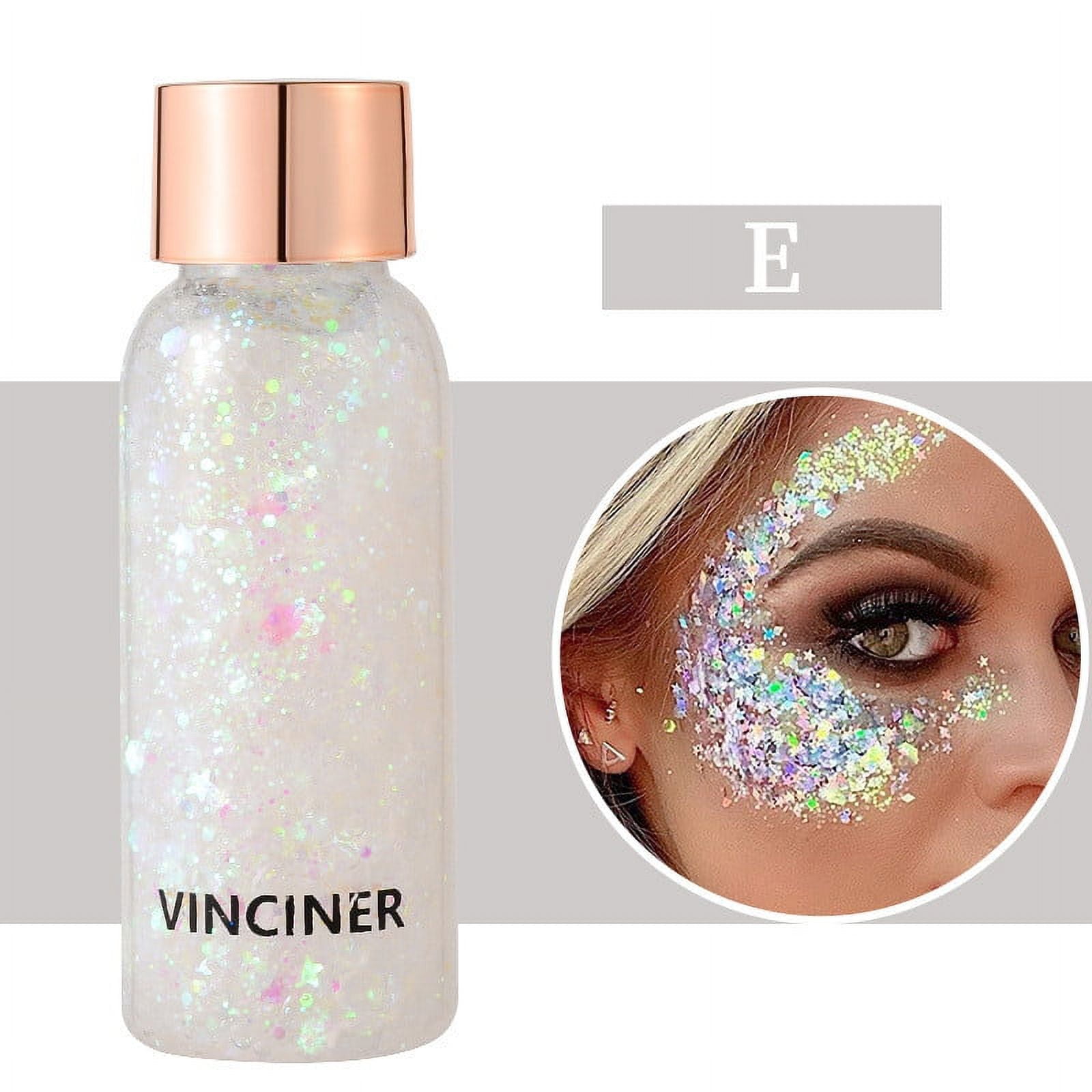 Gzwccvsn Body Glitter Gel Mermaid Sequins Chunky Long Lasting Body ...