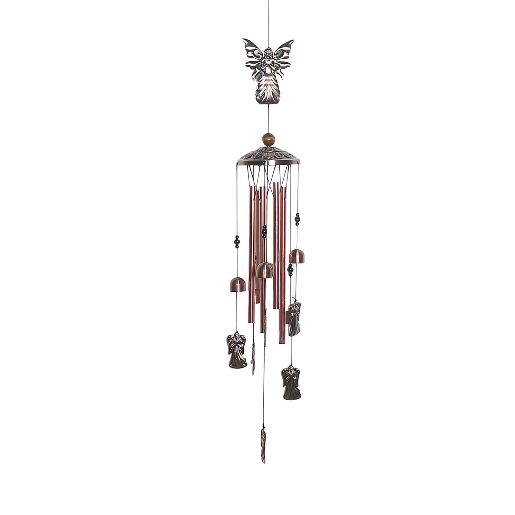 Gzwccvsn Copper Angel Wind Chimes Outdoor, Retro Copper Metal Wind Bell ...