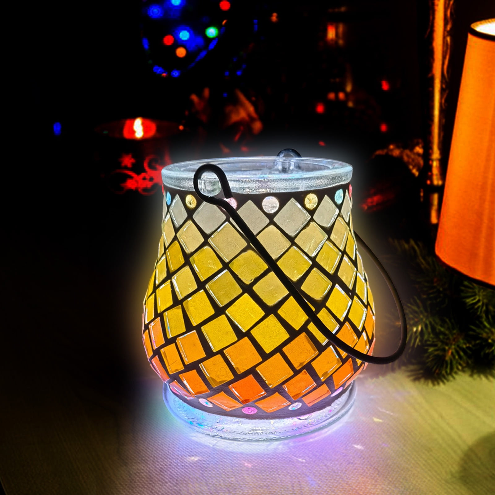 Gzwccvsn DIY Stained Glass Kit, DIY Mosaic Night Light Kit, Make Your ...