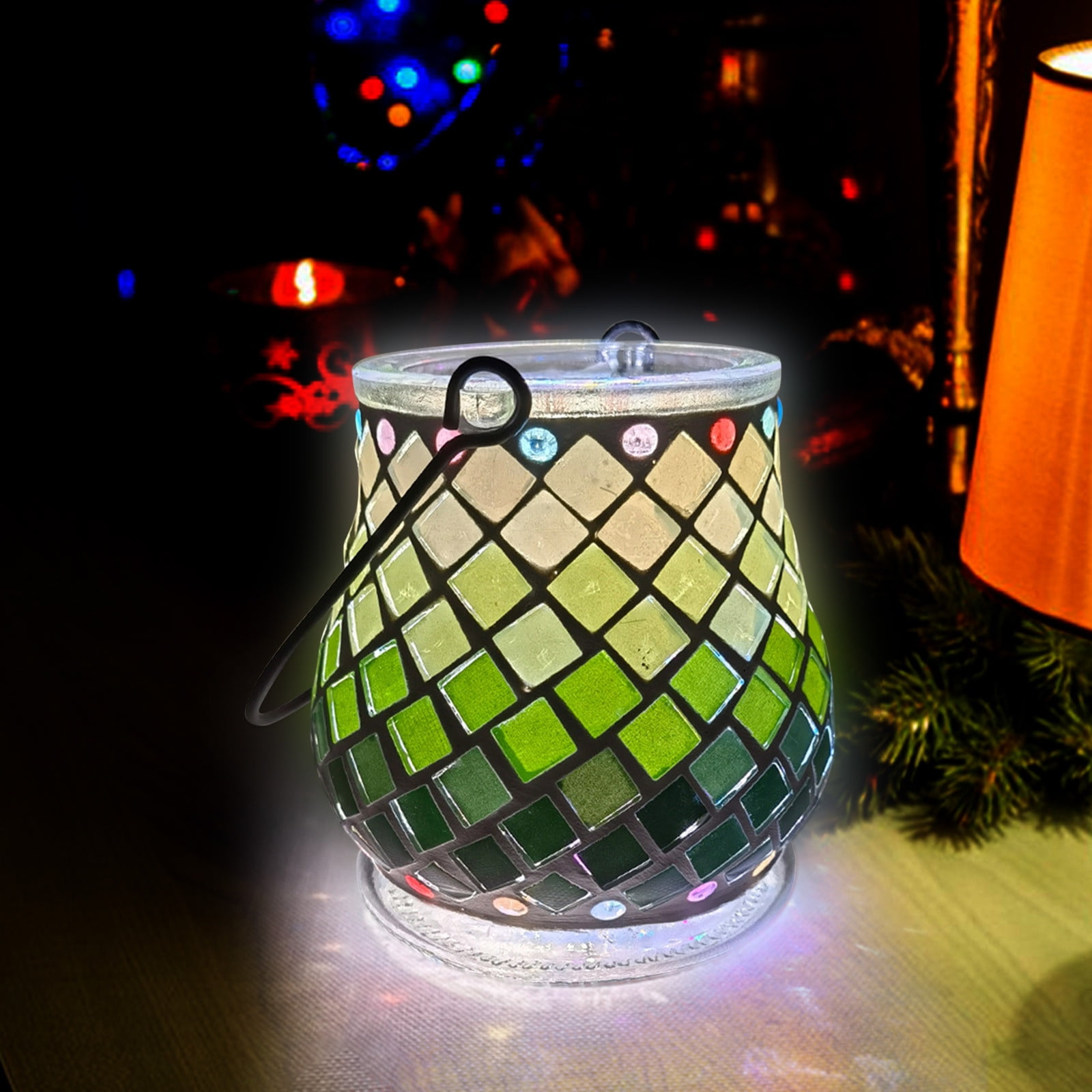 Gzwccvsn DIY Stained Glass Kit, DIY Mosaic Night Light Kit, Make Your ...