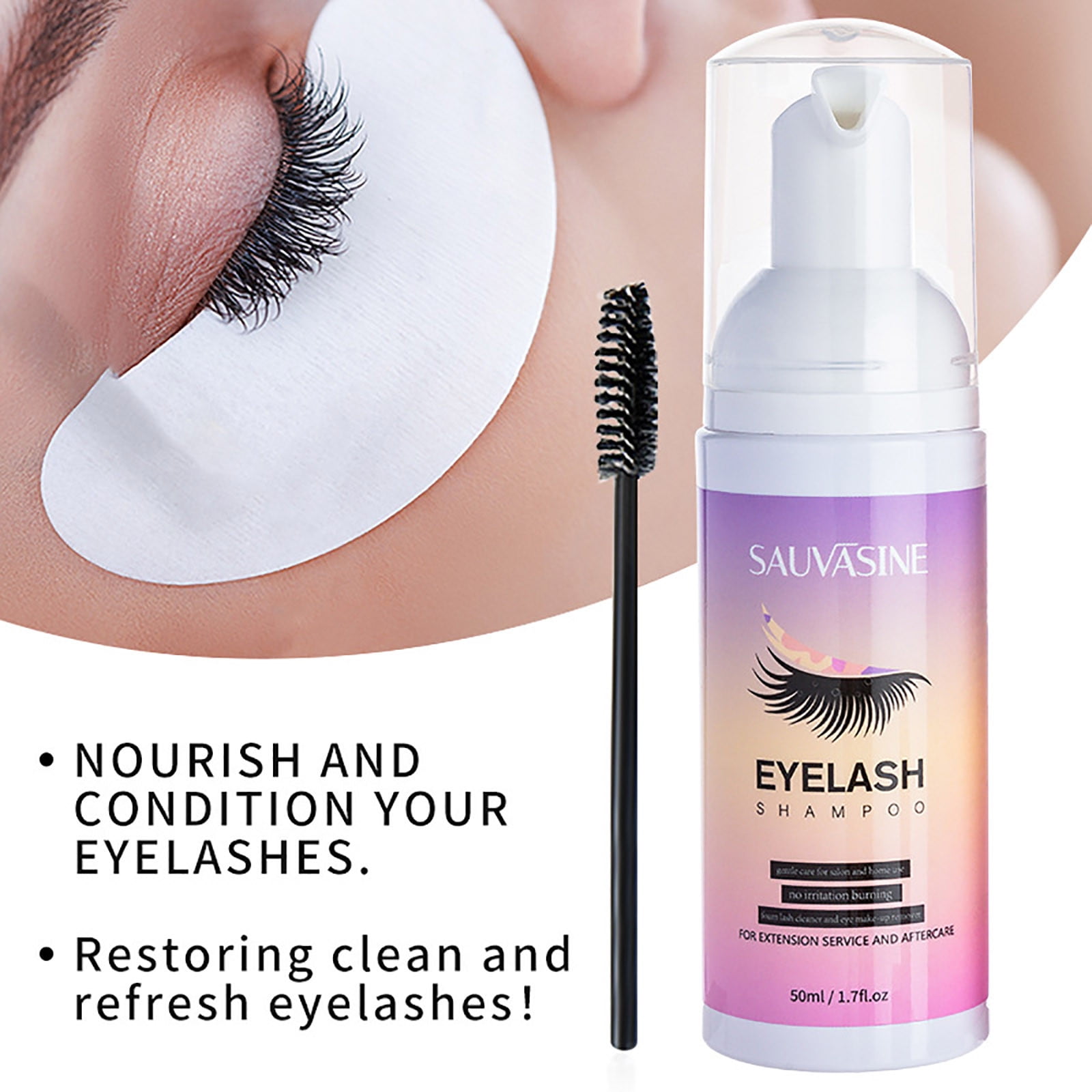 Gzwccvsn Eyelash Shampoo Grafting Eyelash Nutrient Solution Gentle ...