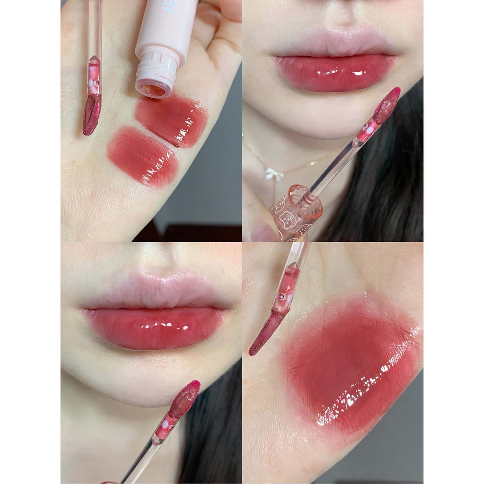 Gzwccvsn Lip Tint Stain Korean Moisturising Lip Gloss Makeup Long