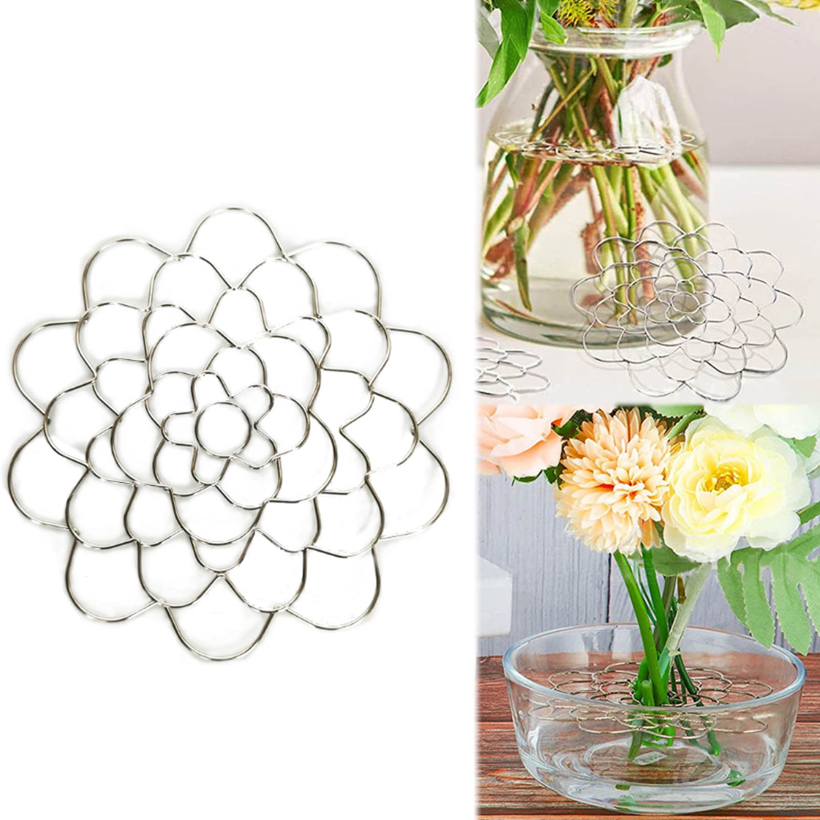 Gzwccvsn Reusable Floral Grid for Vase, 6in Flower Arrangement ...