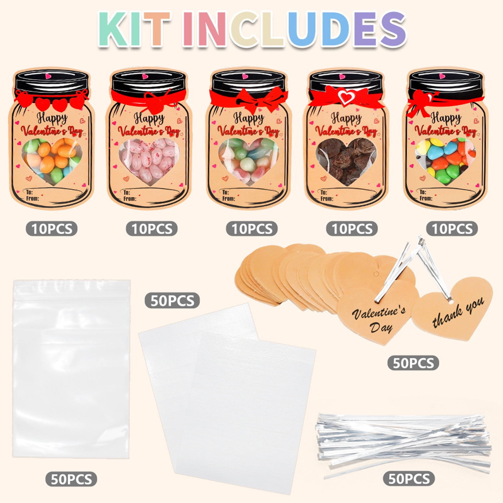 Gzwccvsn Valentine Day Cards for Kids for Classmates 50PCS Valentine's ...