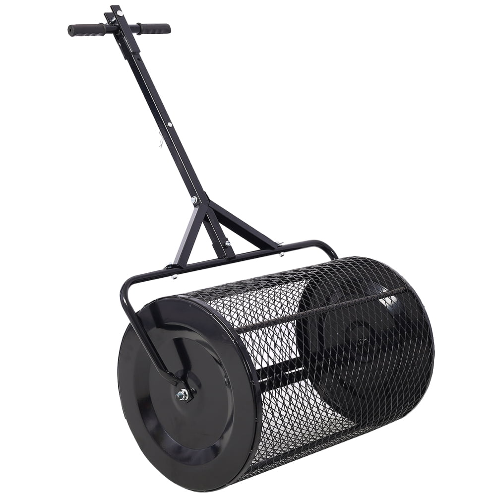 Gzxs 36 Inch Compost Spreader and Peat Moss Spreader - Roller Lawn ...