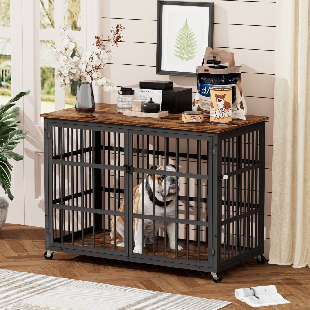 Gzxs Dog Crate Furniture-Style Cages for Small/Medium Dogs, Indoor ...