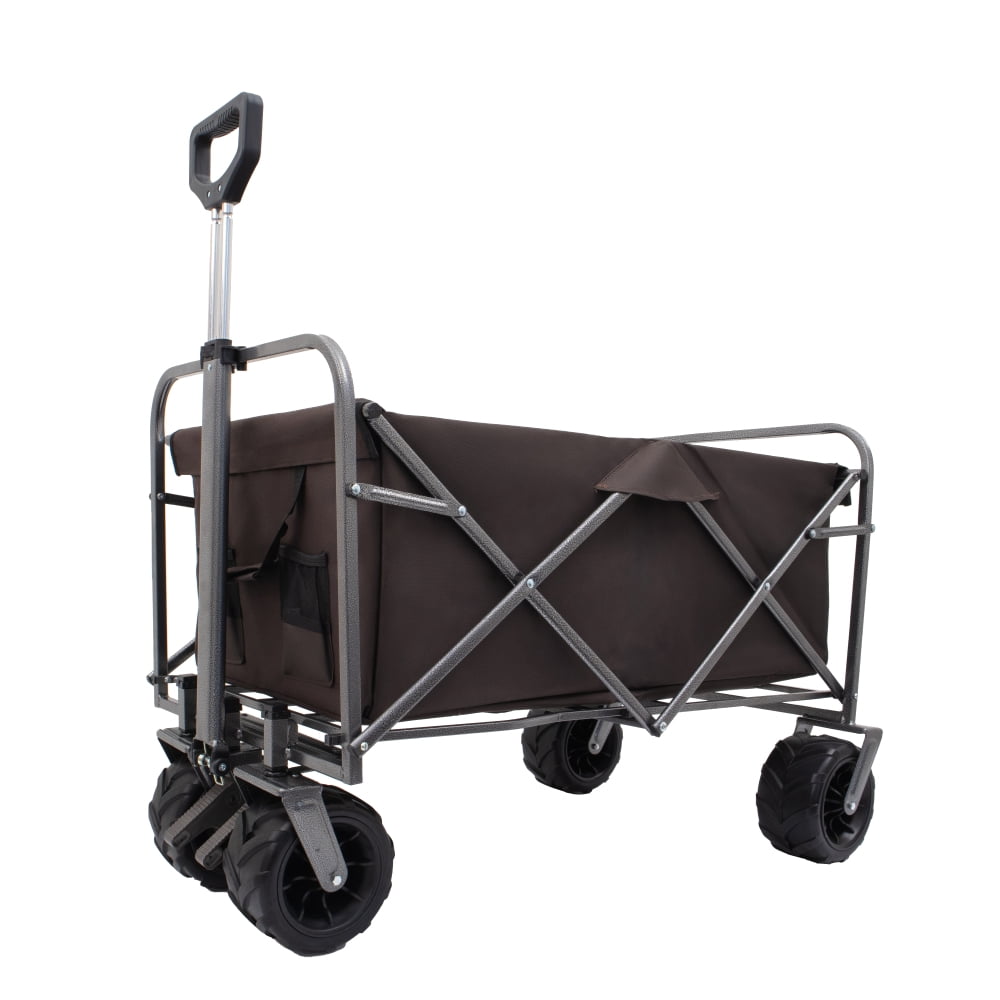 Gzxs Foldable Wagon Cart, Collapsible Utility Grocery Wagon with ...