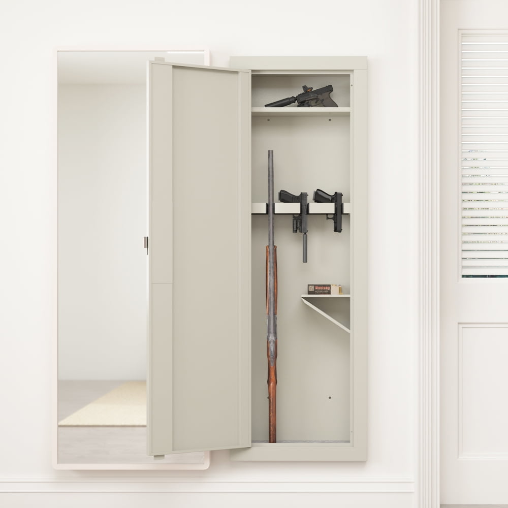 Gzxs Hidden Gun Safe In Wall Long Gun Safe, 53" Wall Gun Safe Cabinet ...