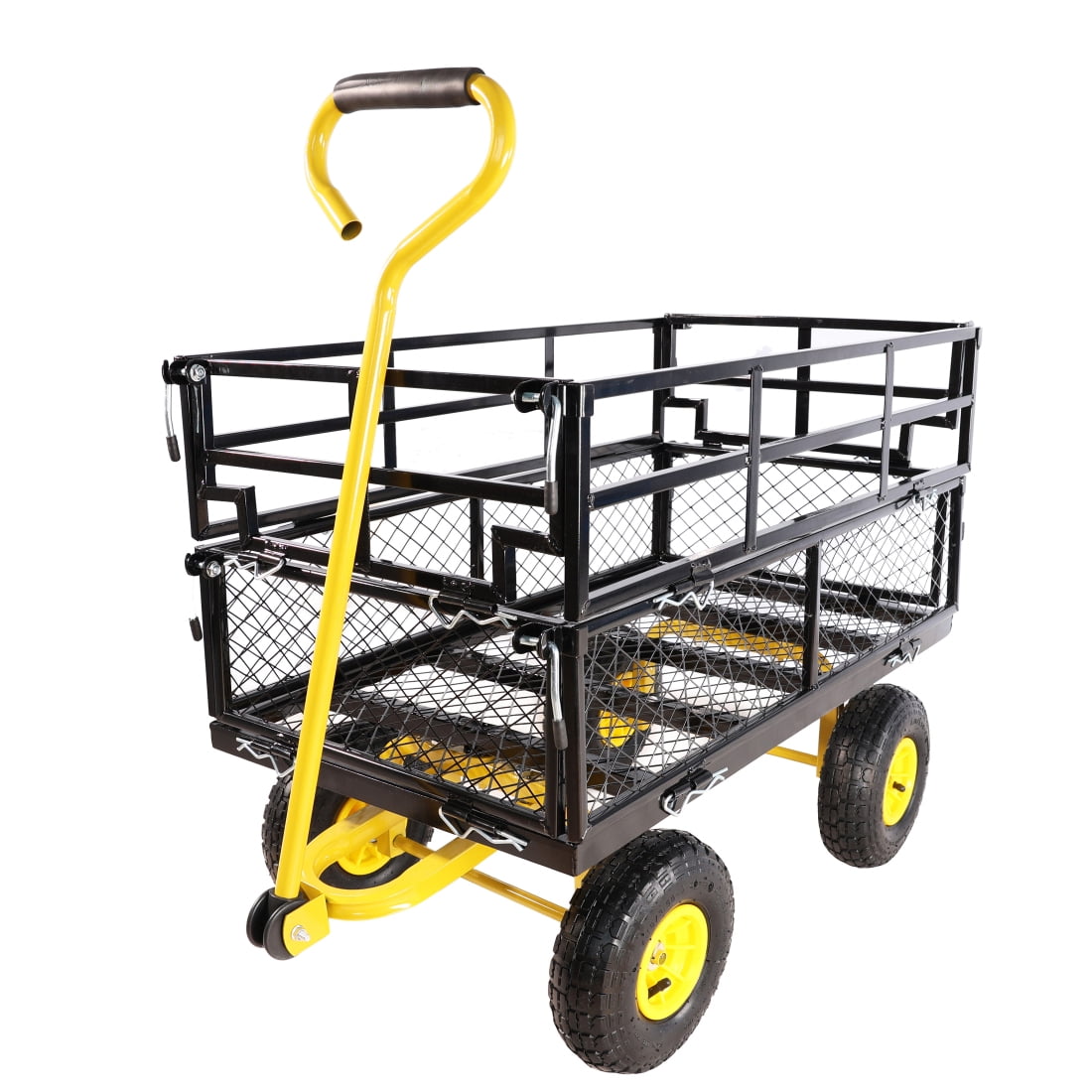 Gzxs Large Steel Multifunctional Garden Cart with 4 Detachable Double ...