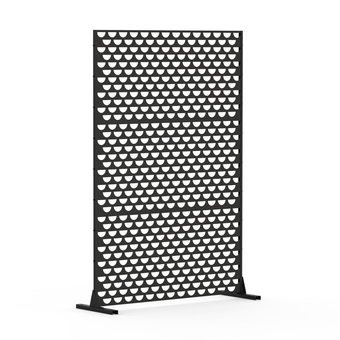 Gzxs Metal Outdoor Privacy Screen, Freestanding Outdoor Divider ...