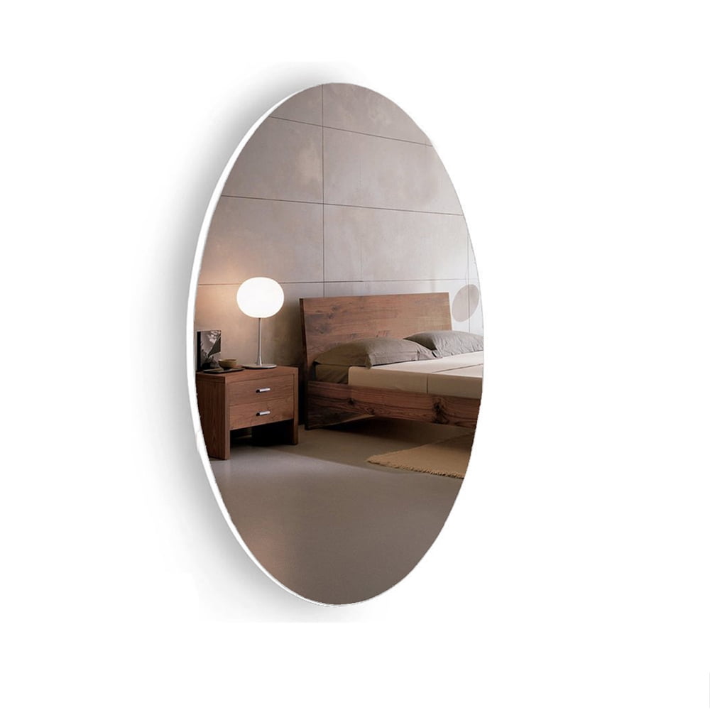 Gzxs Modern Wall Mounted Bathroom Mirror, Oval HD Dressing Makeup ...