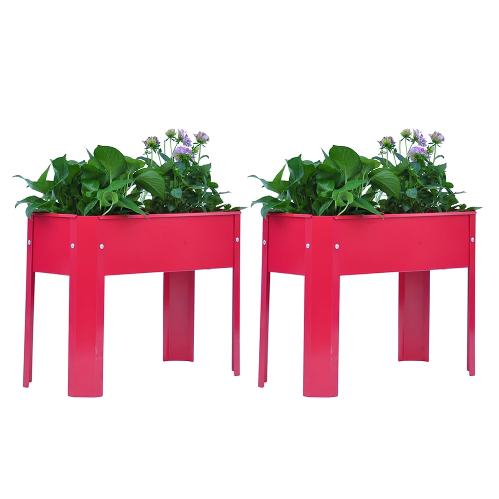 Gzxs Raised Garden Bed, Elevated Metal Planter Box with Legs, Standing ...