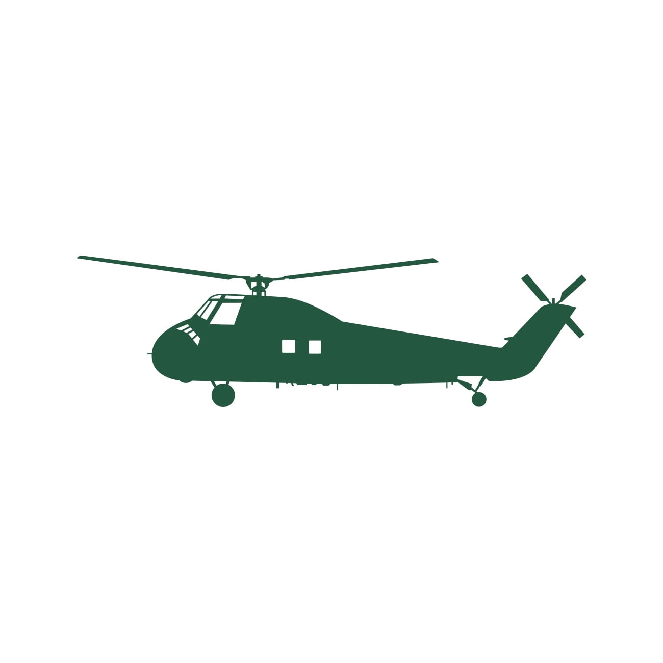 H-34 Choctaw Helicopter Sticker Decal Die Cut - Self Adhesive Vinyl - Weatherproof - Made in USA ...