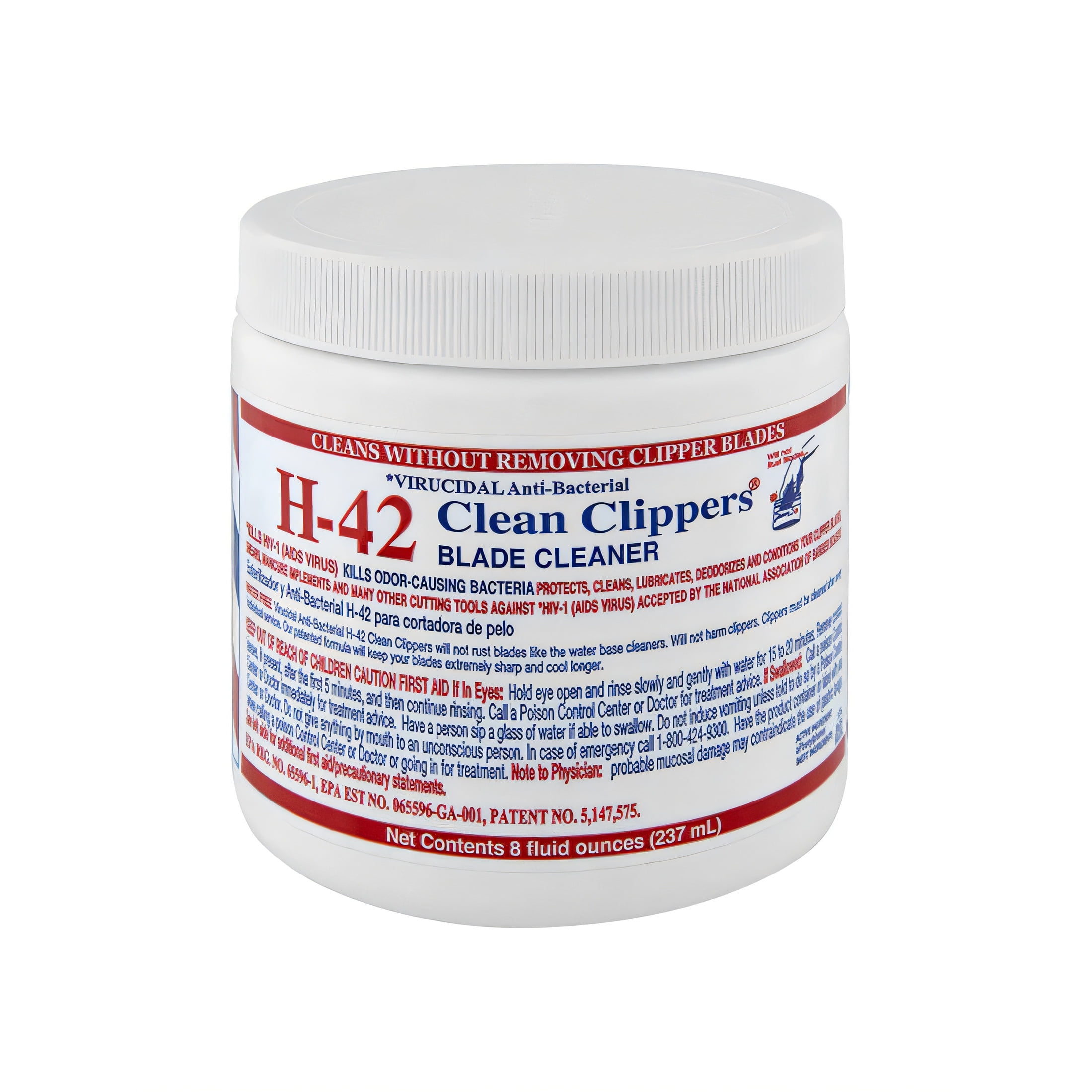 H-42 Virucidal Anti-bacterial Clean Clippers Jar 8oz - Walmart.com