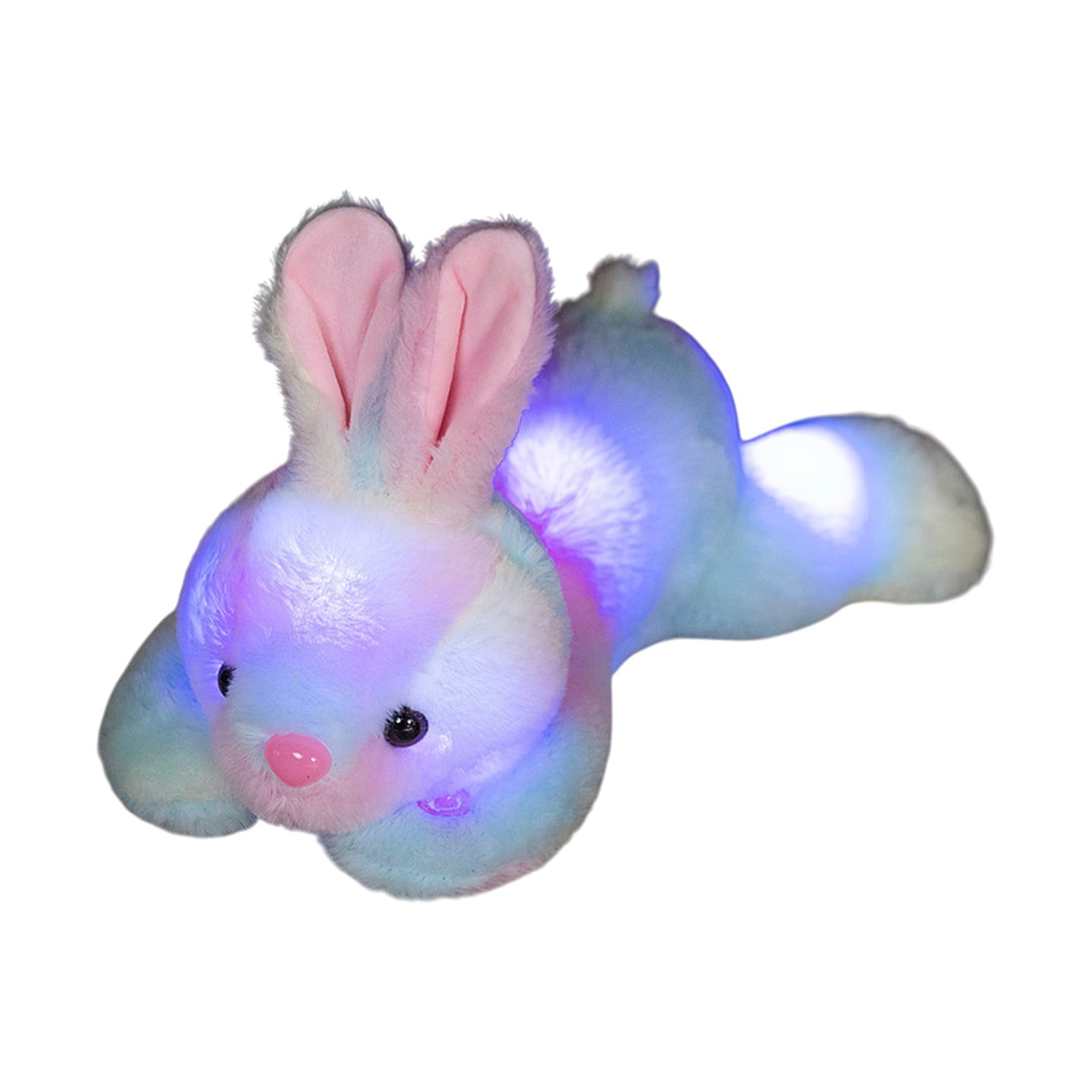 H-637 Colorful Baby Glowing Rabbits Plushie Soft Toy Children Sleep ...