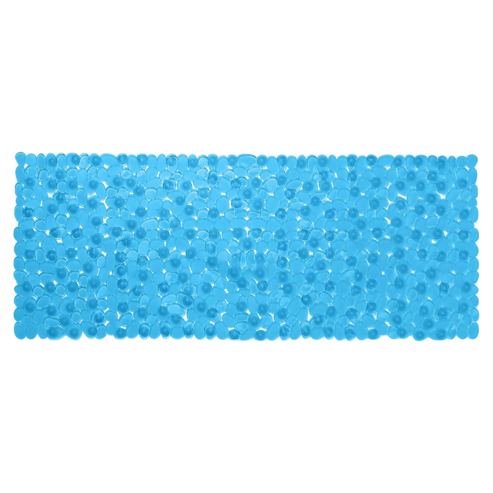 H-88 Blue Non Slip Mat Pvc Small Stones Pebbles Long Floor Mat For ...