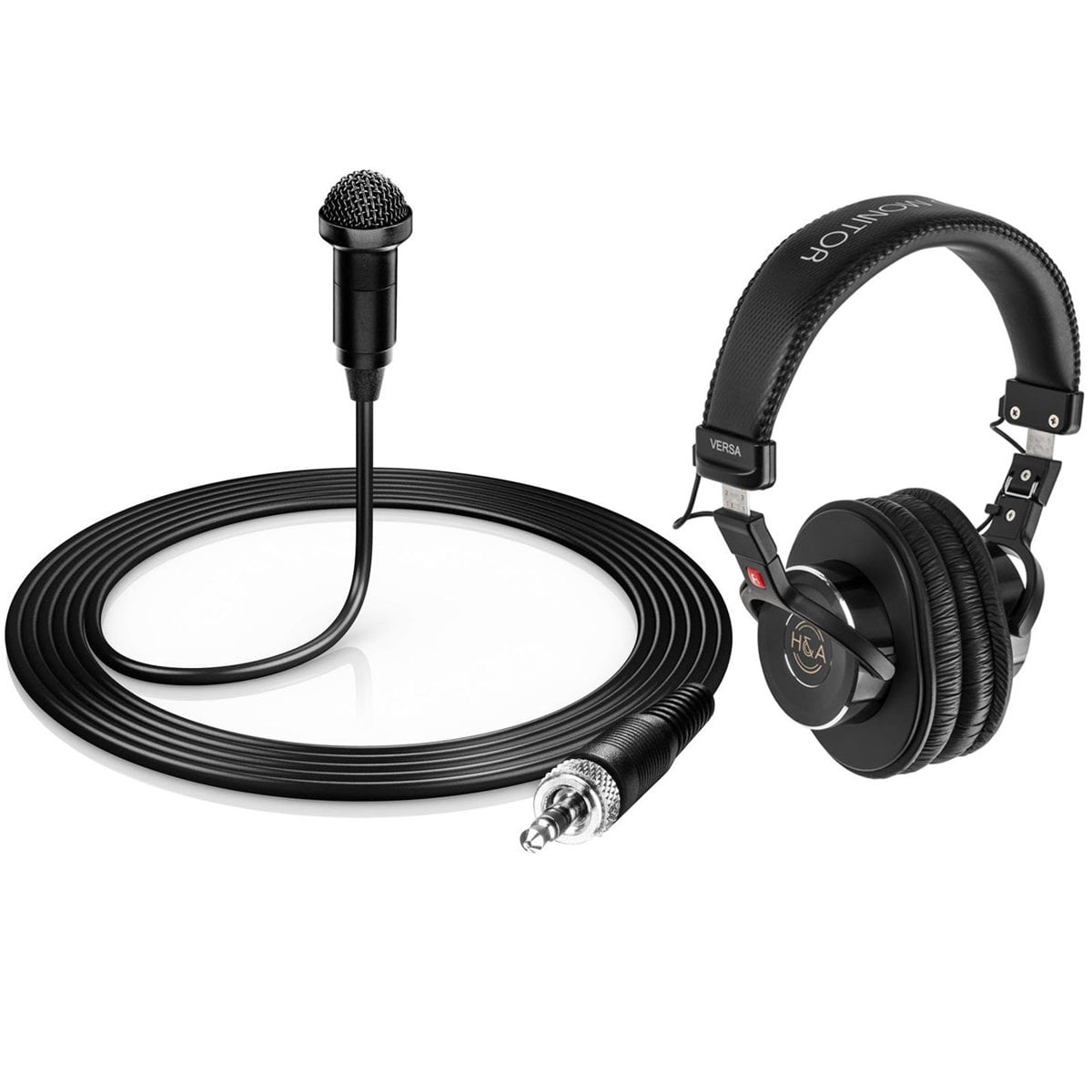 H&A HA-OM-L Omni-Directional Miniature Lavalier Microphone with 3.5mm ...