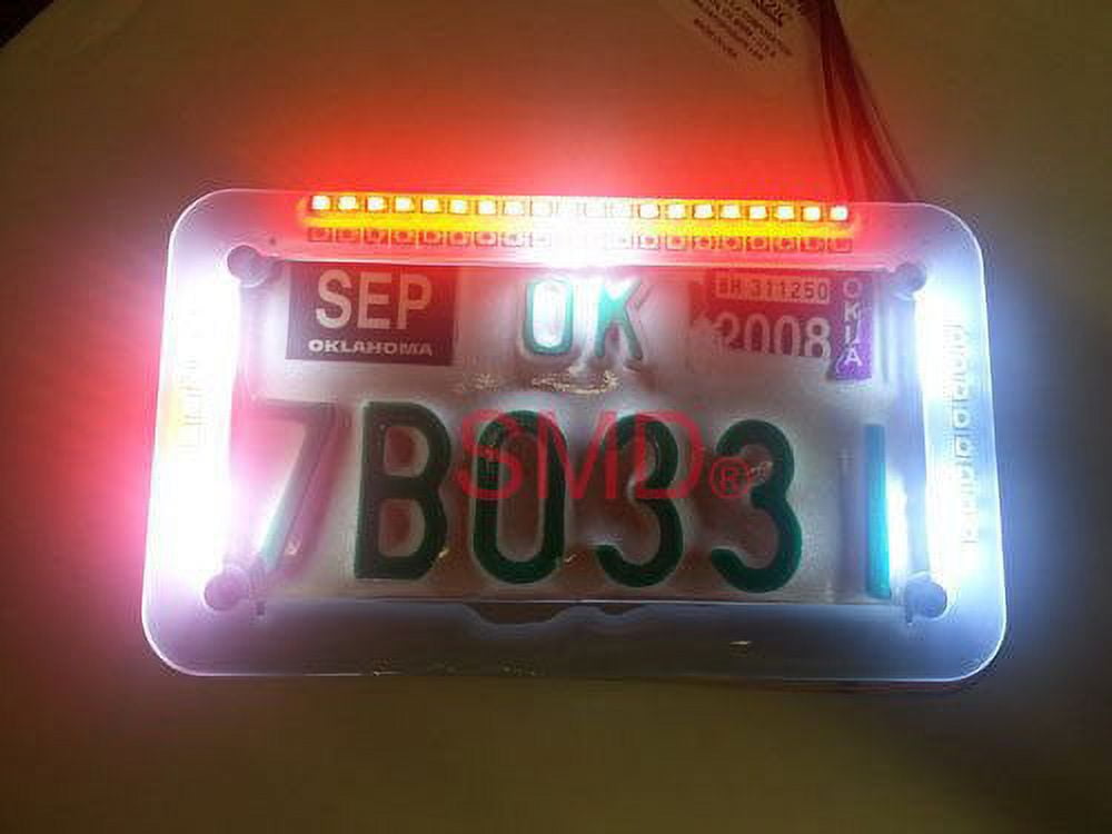 H-A-Motorsports 111156440203 Smd LED License Plate Frame Motorcycle ...