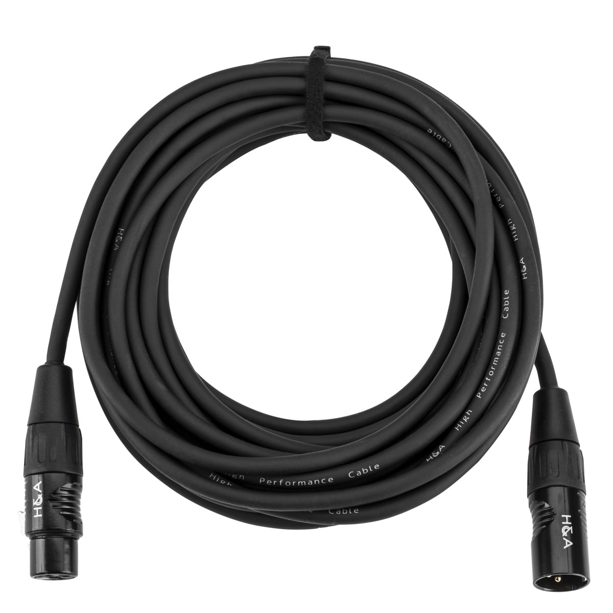 H&A Platinum Pro Quad 25' XLR M to XLR F Microphone Cable with Rean by ...