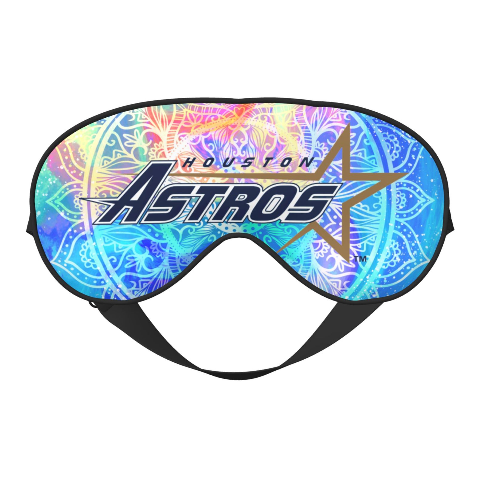 H_Astros 2025 Baseball Team Double-Sided Sleep Mask | Baseball Fan Gift ...