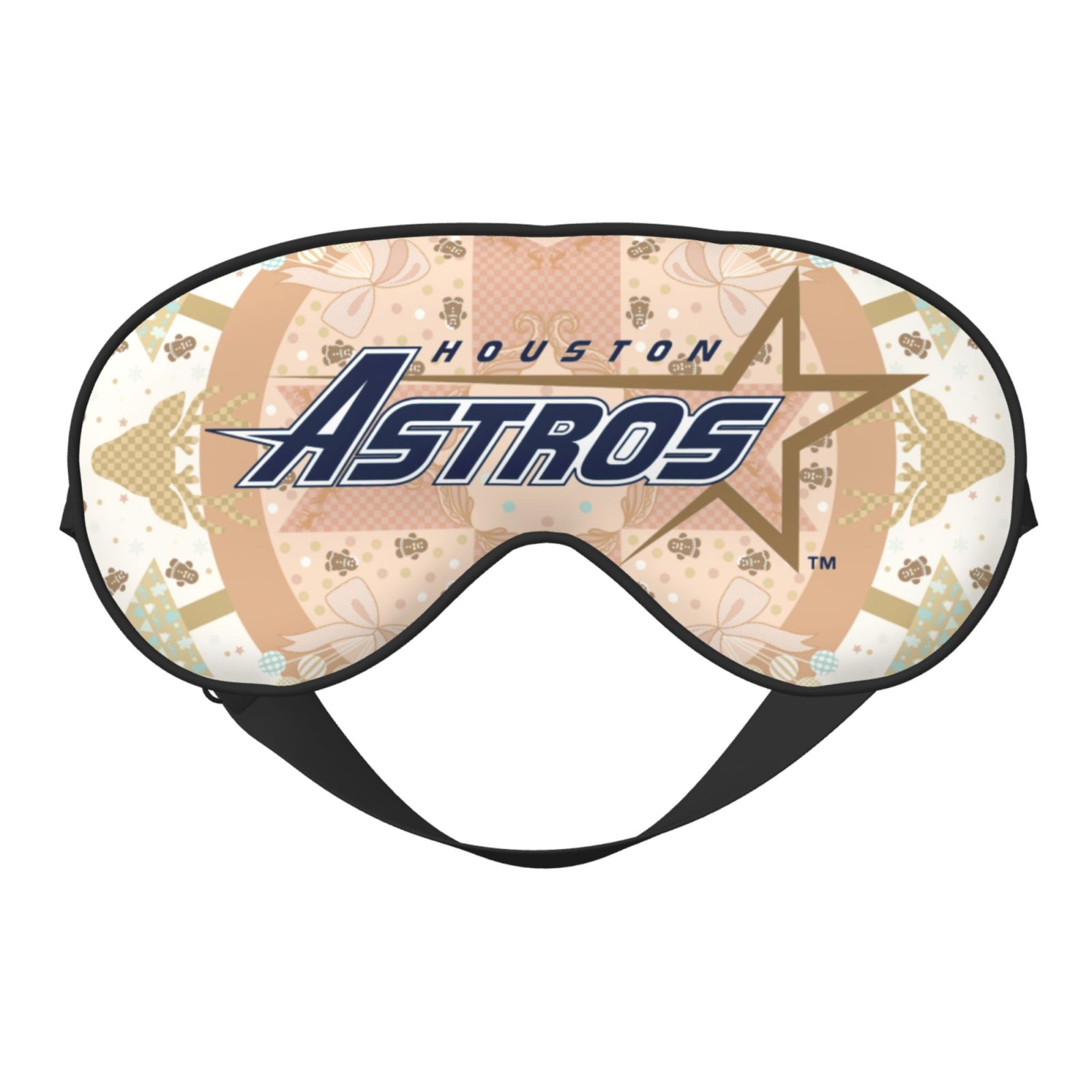 H_Astros 2025 Baseball Team Double-Sided Sleep Mask | Baseball Fan Gift ...