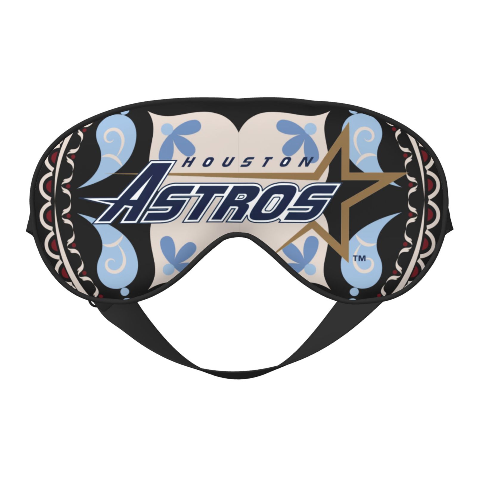 H_Astros 2025 Baseball Team Double-Sided Sleep Mask | Baseball Fan Gift ...