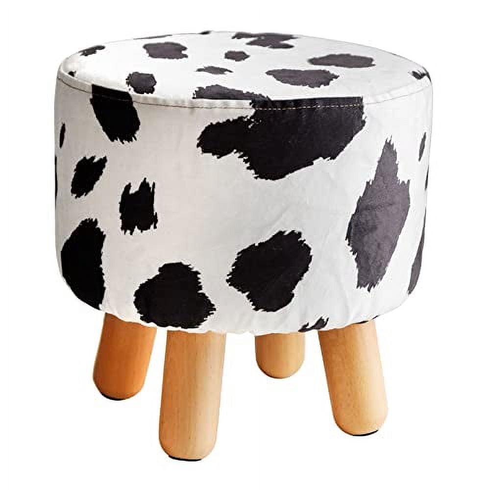 H&B Luxuries Fabric Round Padded Ottoman Foot Rest Stool - Walmart.com