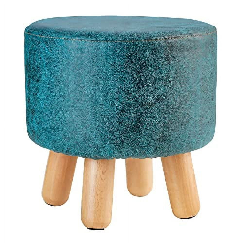 H&B Luxuries Fabric Round Padded Ottoman Foot Rest Stool - Walmart.com