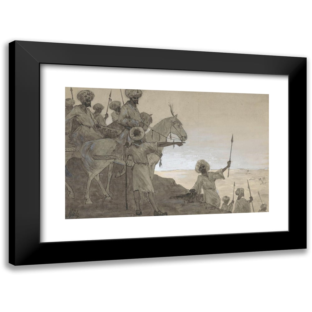H.C. Louwerse 14x11 Black Modern Framed Museum Art Print Titled ...