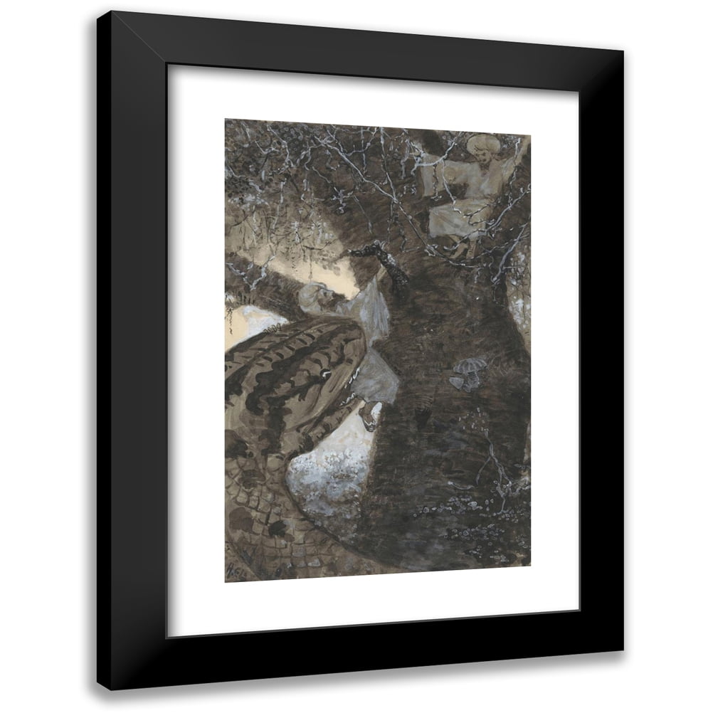 H.C. Louwerse 17x24 Black Modern Framed Museum Art Print Titled - Man ...