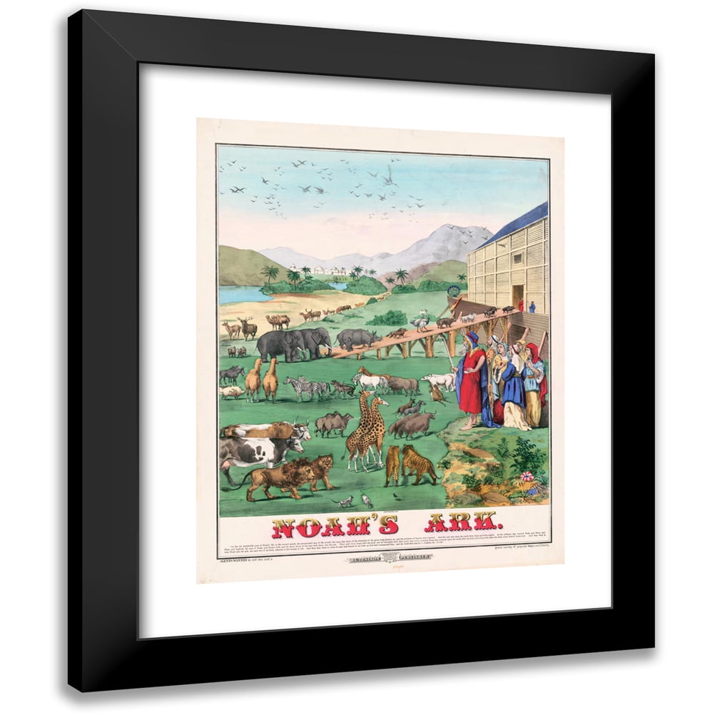 H. C. Tunison 19x24 Black Modern Framed Museum Art Print Titled - Noah's Ark (1899) - Walmart.com