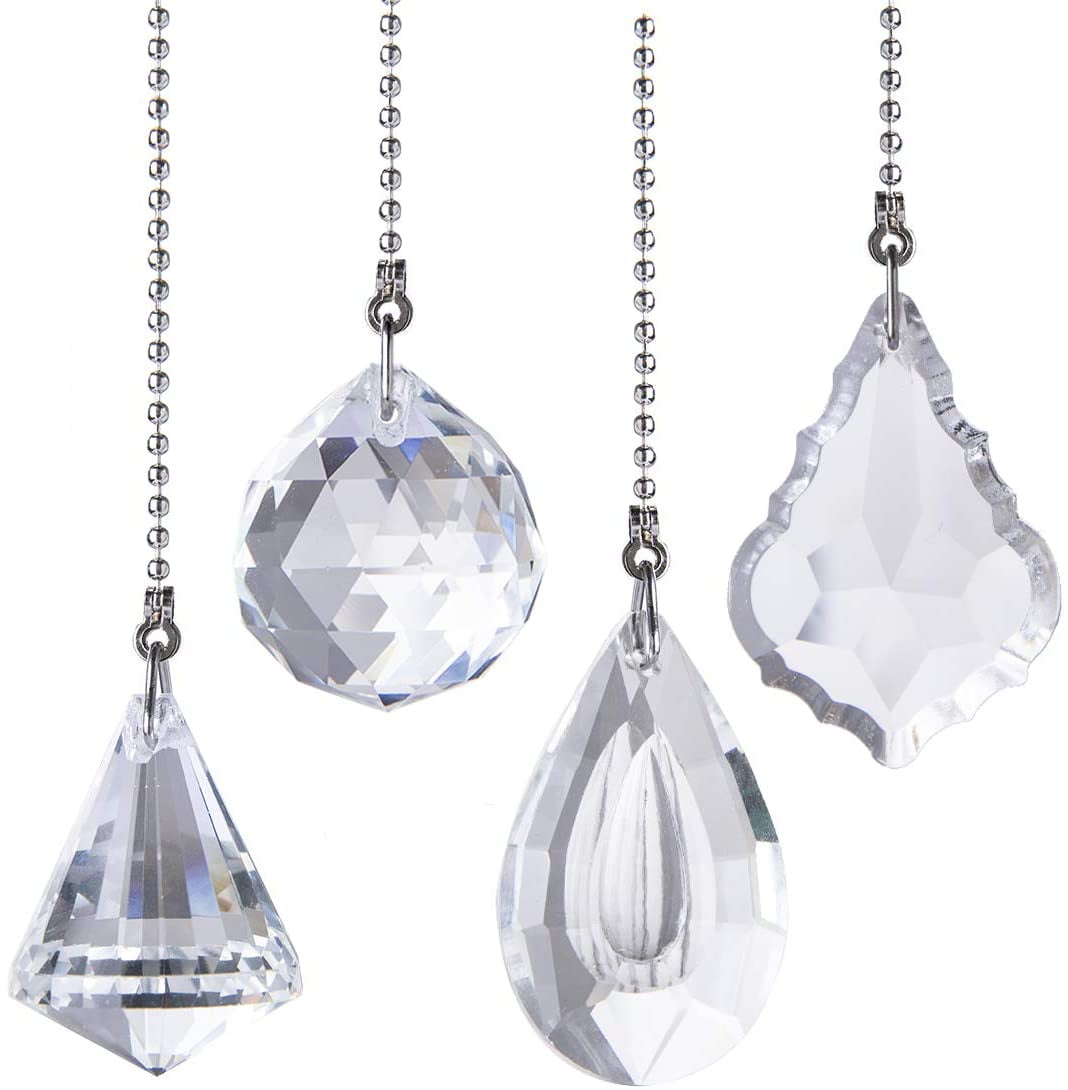 H&D HYALINE & DORA Crystal Prisms Ceiling Fan Scrolls - Walmart.com
