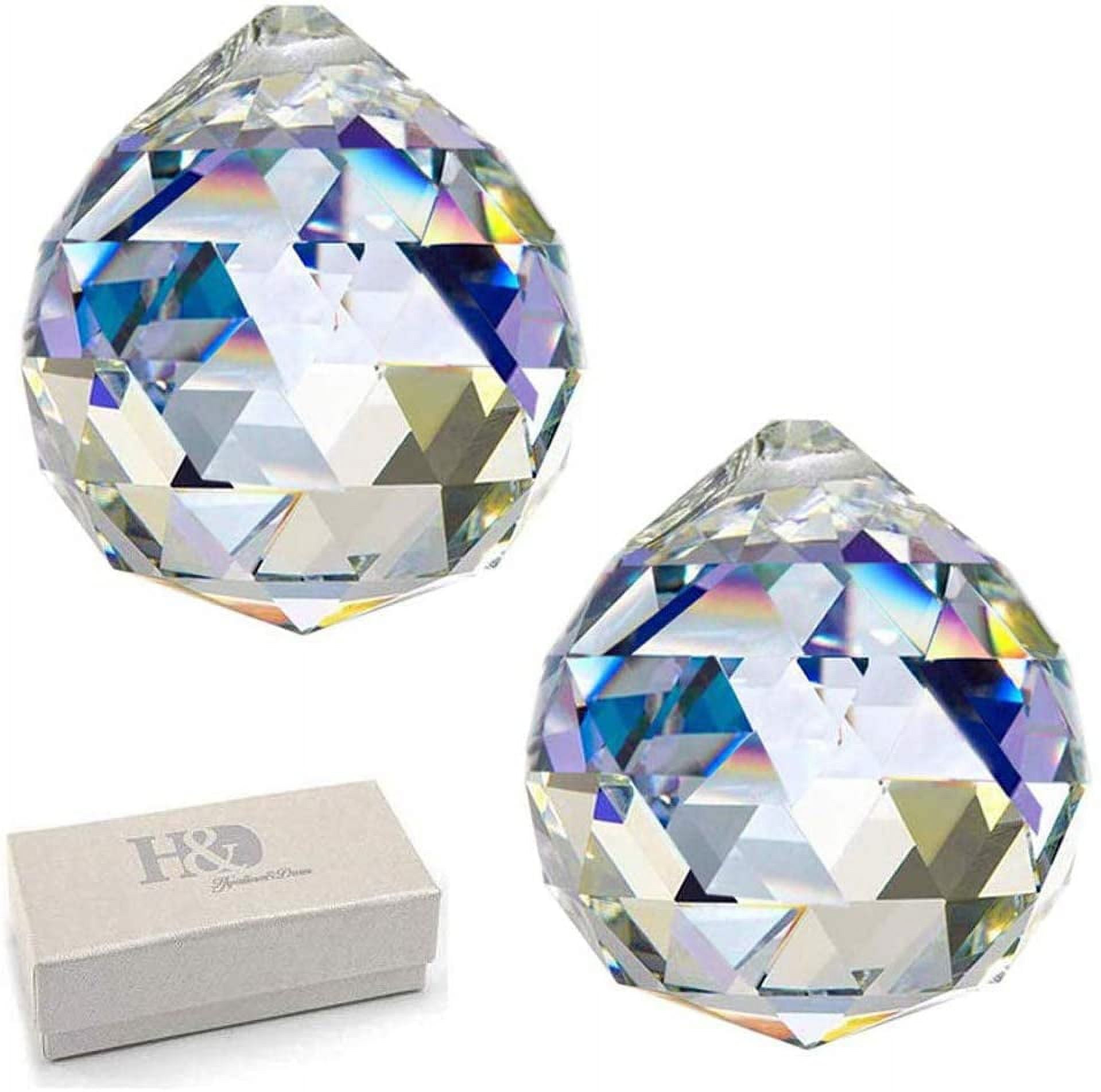 H&D Hanging Crystal Prism Suncatcher Chandelier PendantΦ2in-2pcs ...