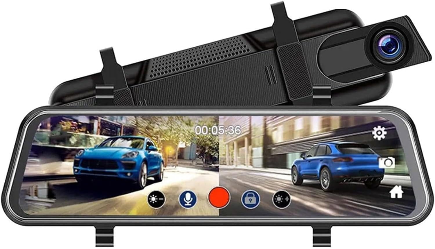 H*D Multi-Function Touch Screen Car Recorder, 10 Inch Mirror Dash Cam ...