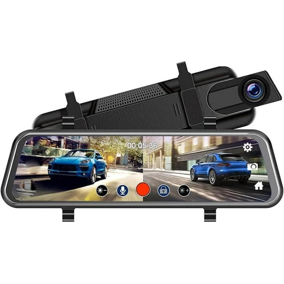H*D Multi-Function Touch Screen Car Recorder, 10 Inch Mirror Dash Cam ...
