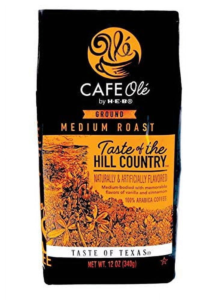 H-E-B Cafe Ole Tase of The Hill Country Ground Coffee 12oz - Walmart.com